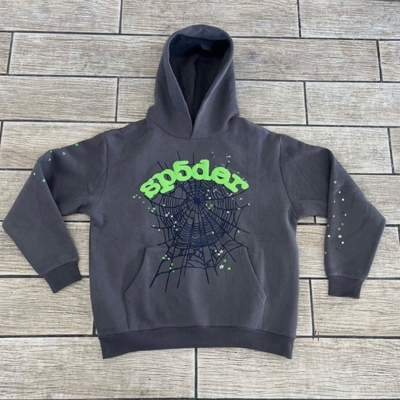 Other | Sp5der Hoodie Slate Gray | Poshmark